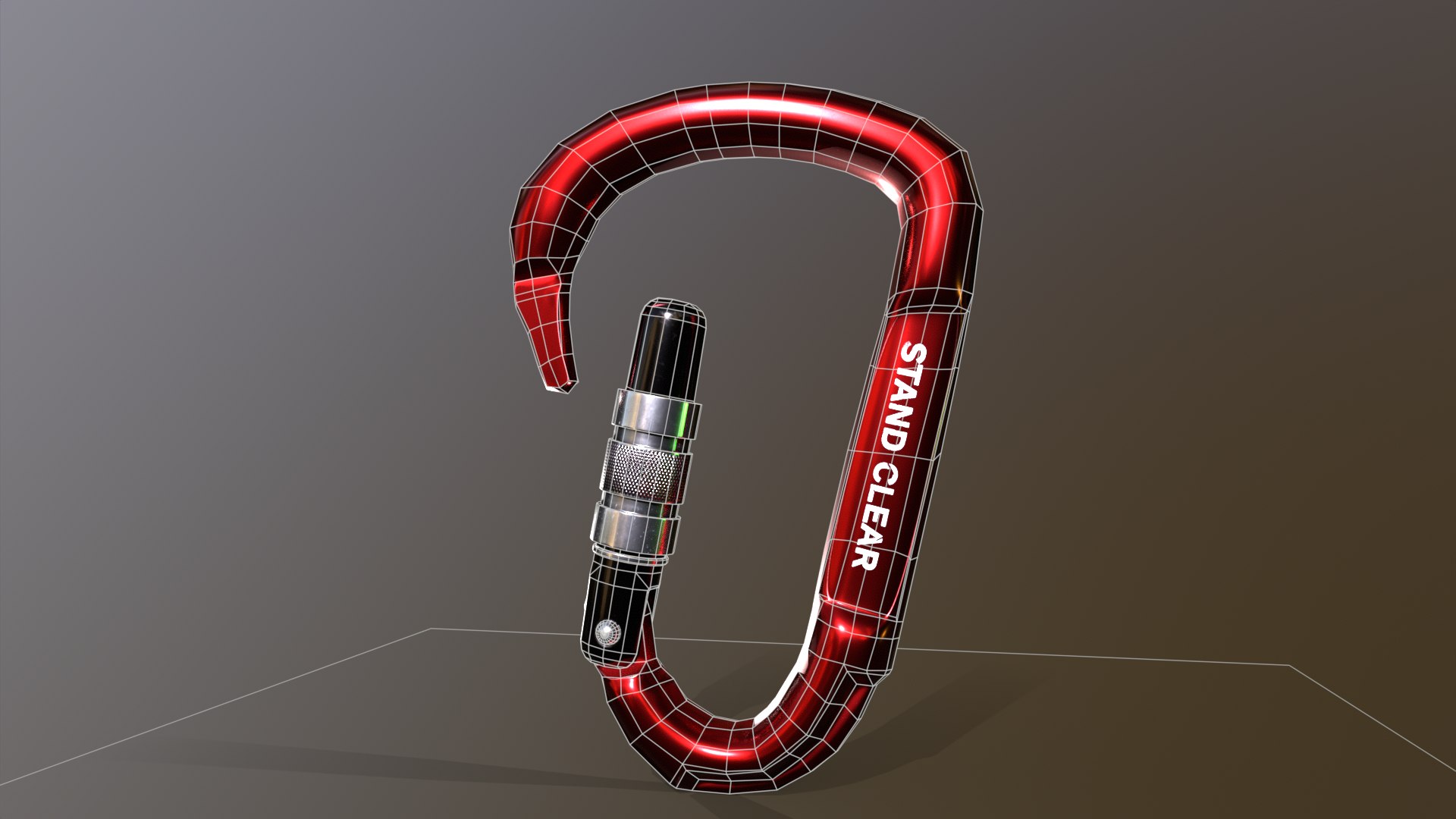 Carabiner Red 3D Model - TurboSquid 1956678