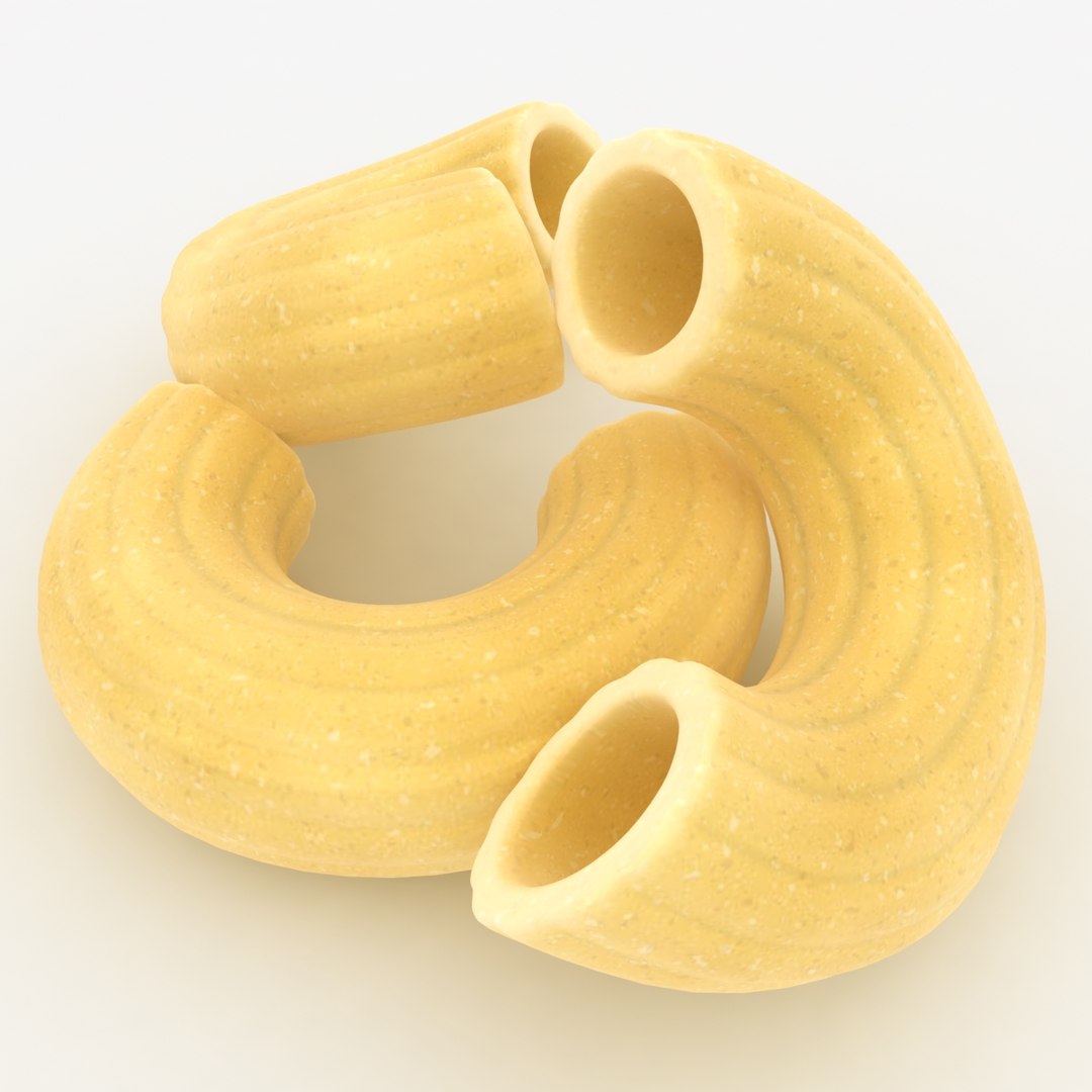 Realistic Dry Elbow Macaroni Model - TurboSquid 1211791