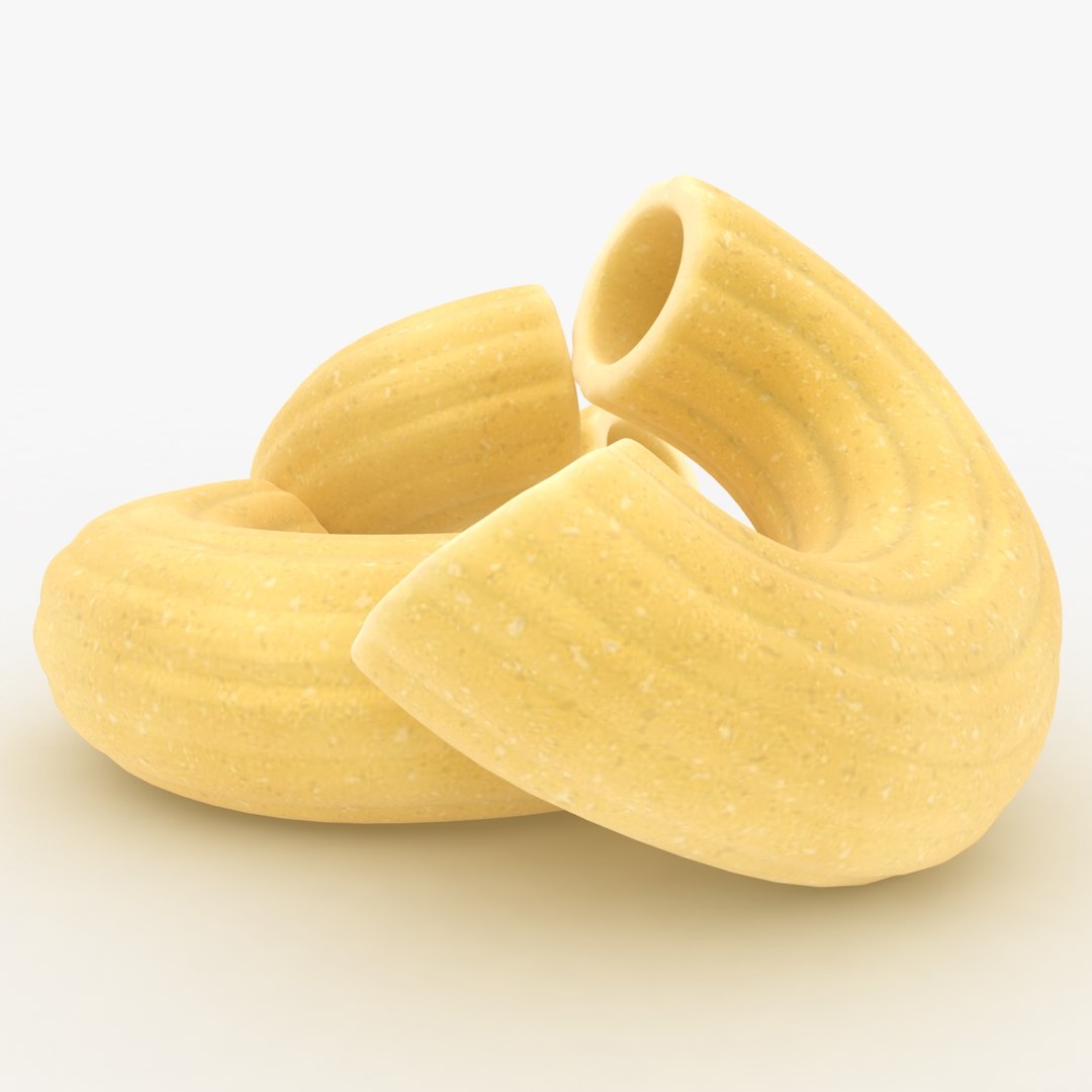 Realistic Dry Elbow Macaroni Model - TurboSquid 1211791