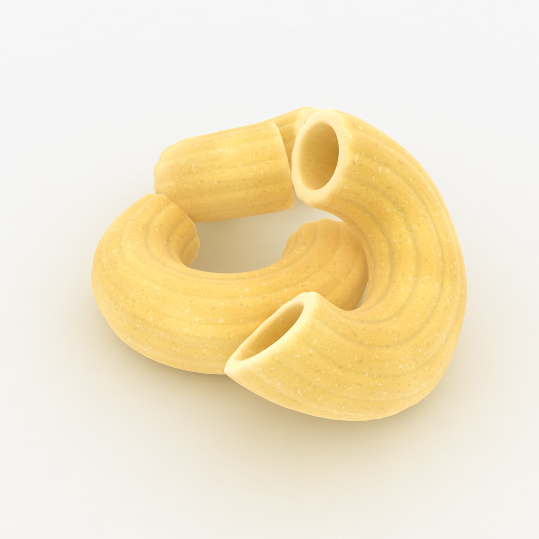 Realistic Dry Elbow Macaroni Model - TurboSquid 1211791