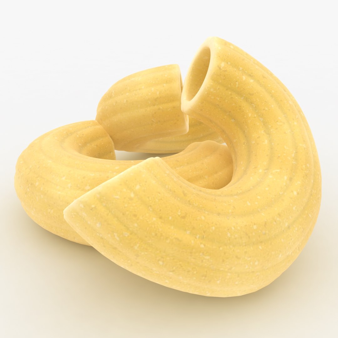 Realistic Dry Elbow Macaroni Model - TurboSquid 1211791