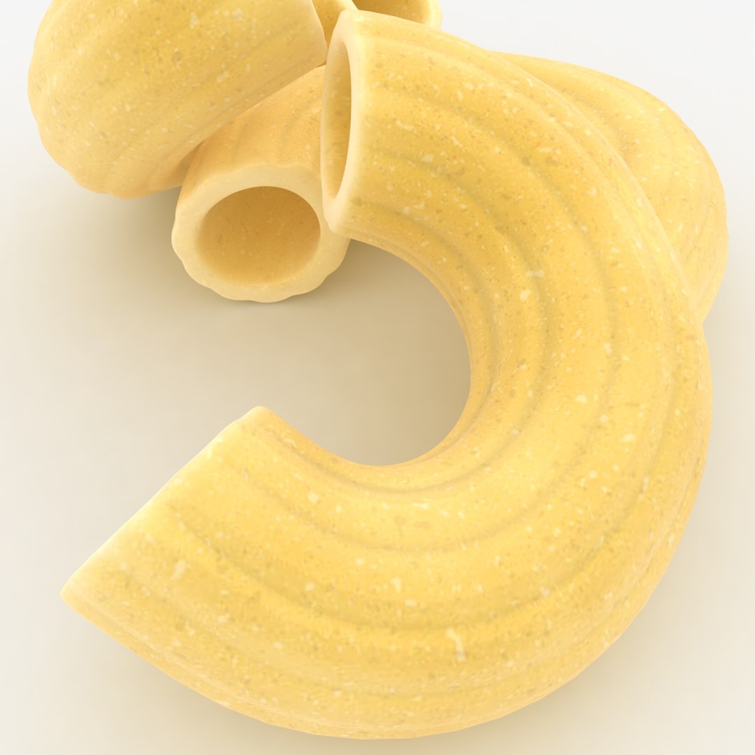 Realistic Dry Elbow Macaroni Model - TurboSquid 1211791