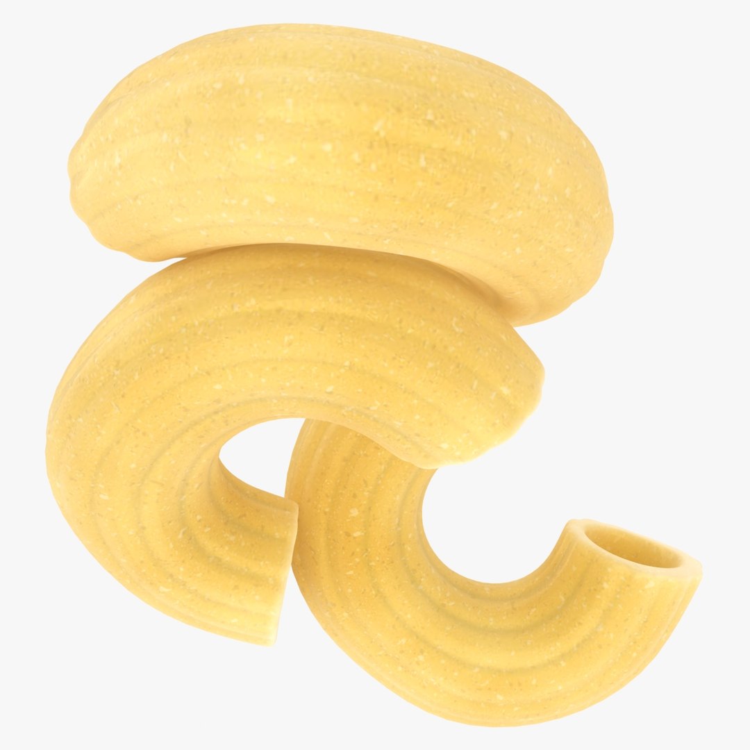 Realistic Dry Elbow Macaroni Model - TurboSquid 1211791
