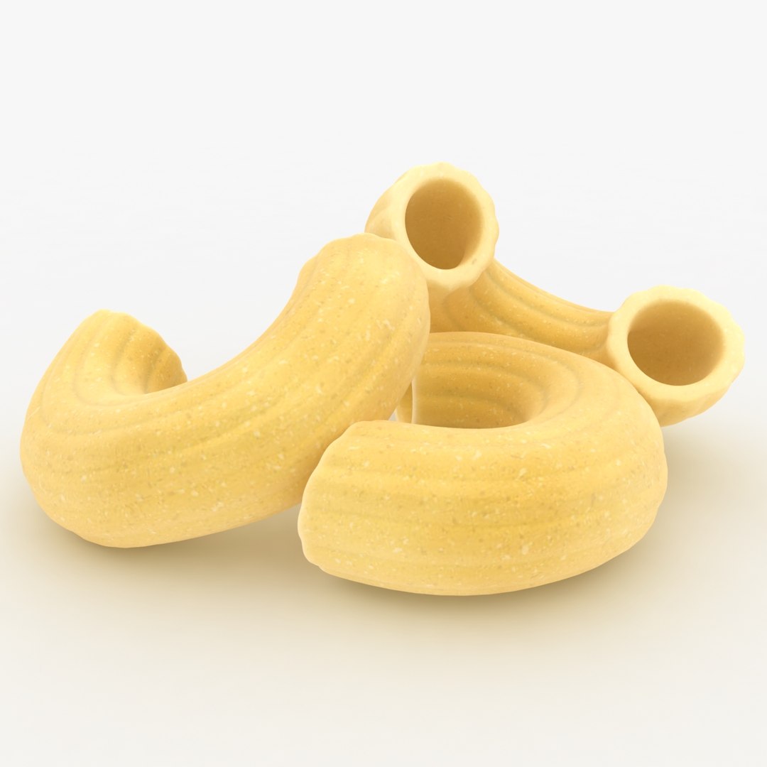 Realistic Dry Elbow Macaroni Model - TurboSquid 1211791