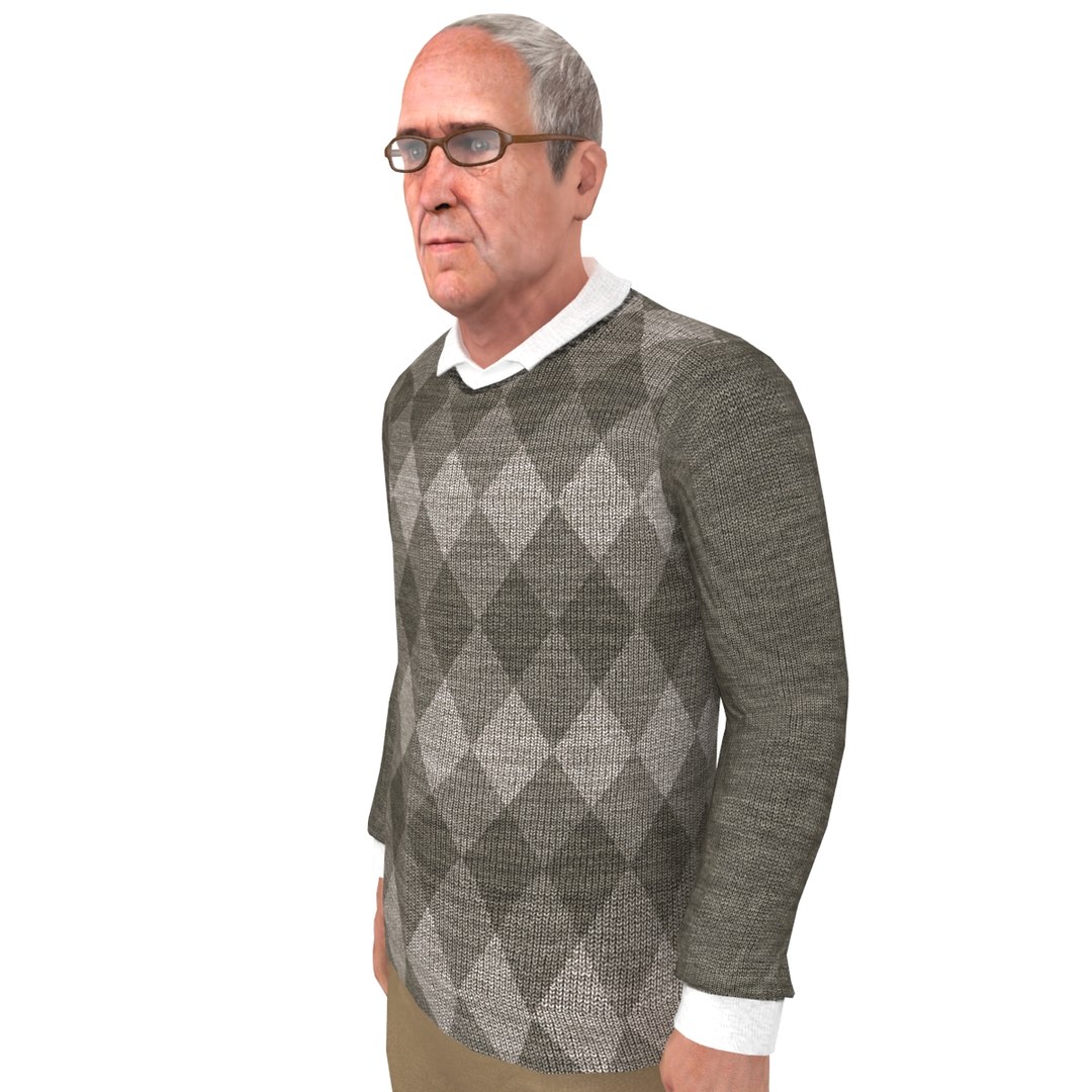 3D Rigged Old Man Model - TurboSquid 1293875