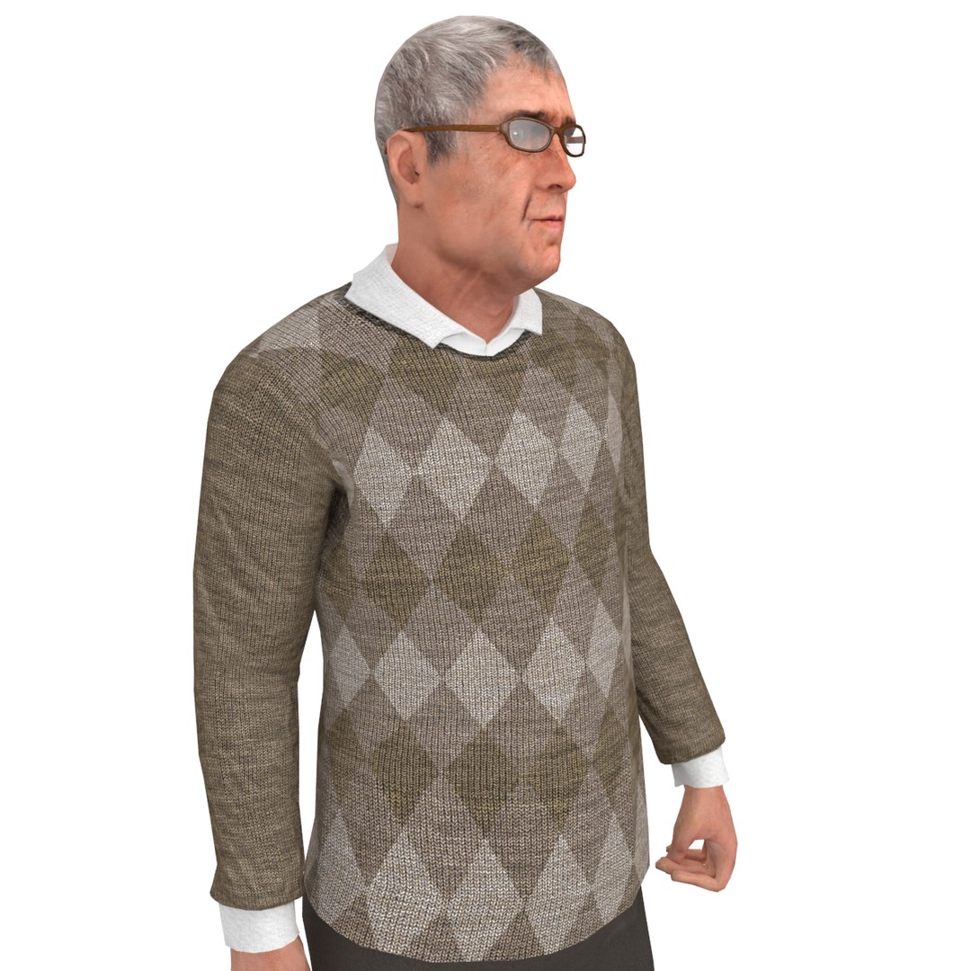 3D Rigged Old Man Model - TurboSquid 1293875