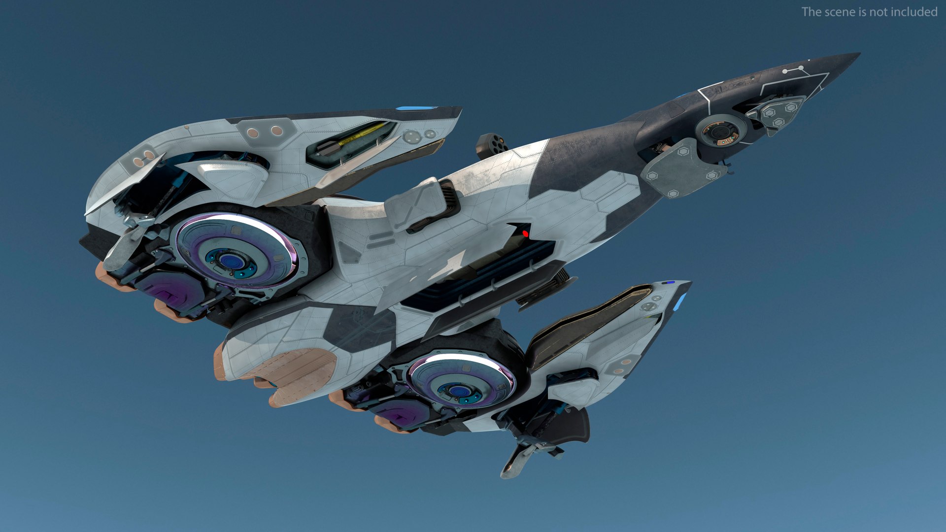 Sci Fi Fighter Jet Black Rigged 3D model - TurboSquid 1958456