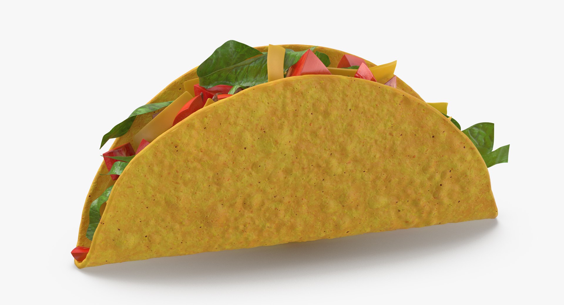 Taco Crunchy 3D Model - TurboSquid 1178368