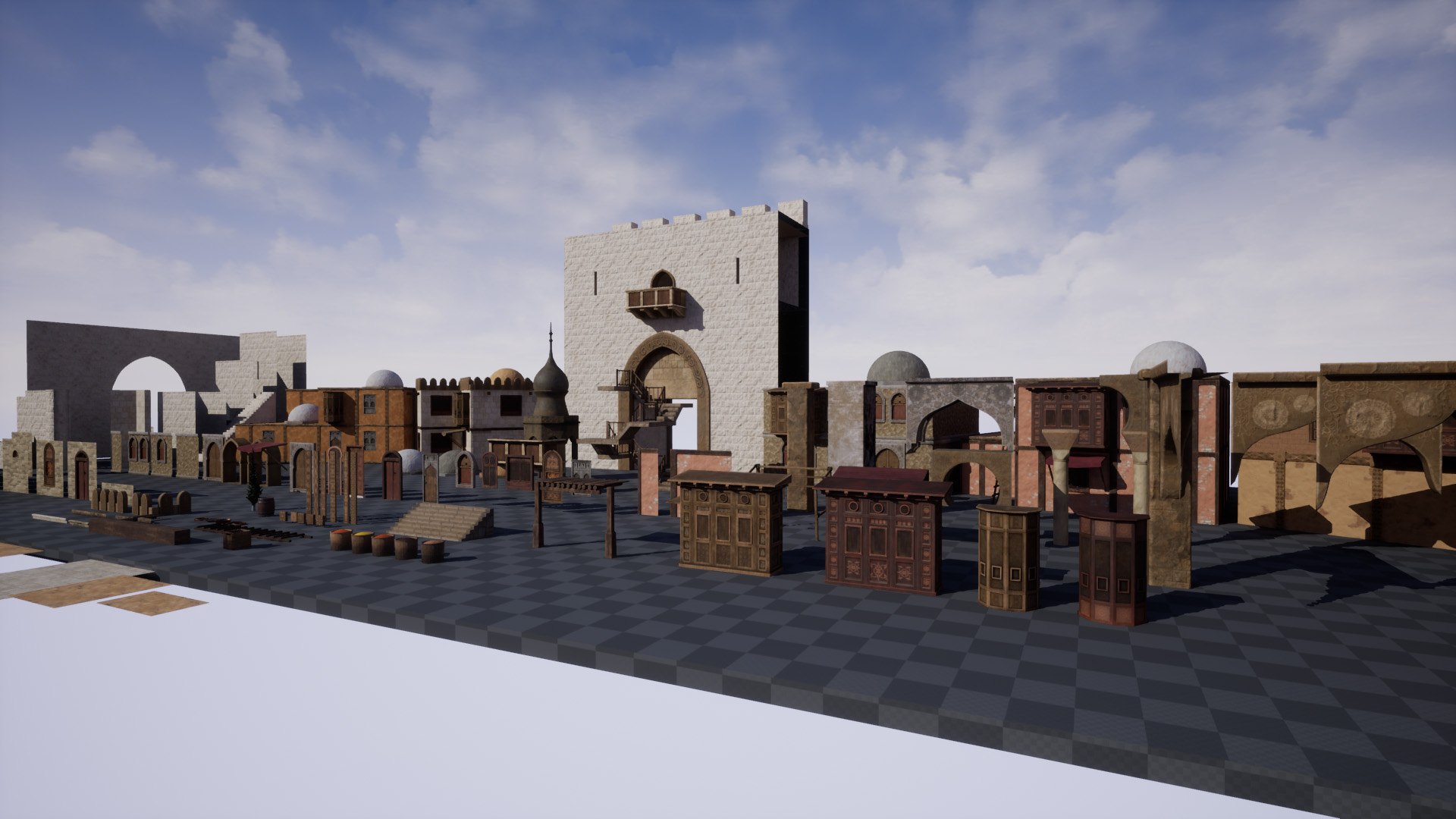 Modular Arab City Model - TurboSquid 1575430