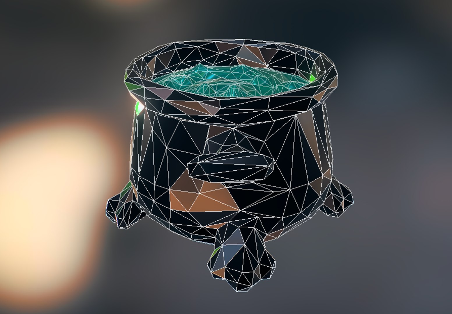 3d style cauldron