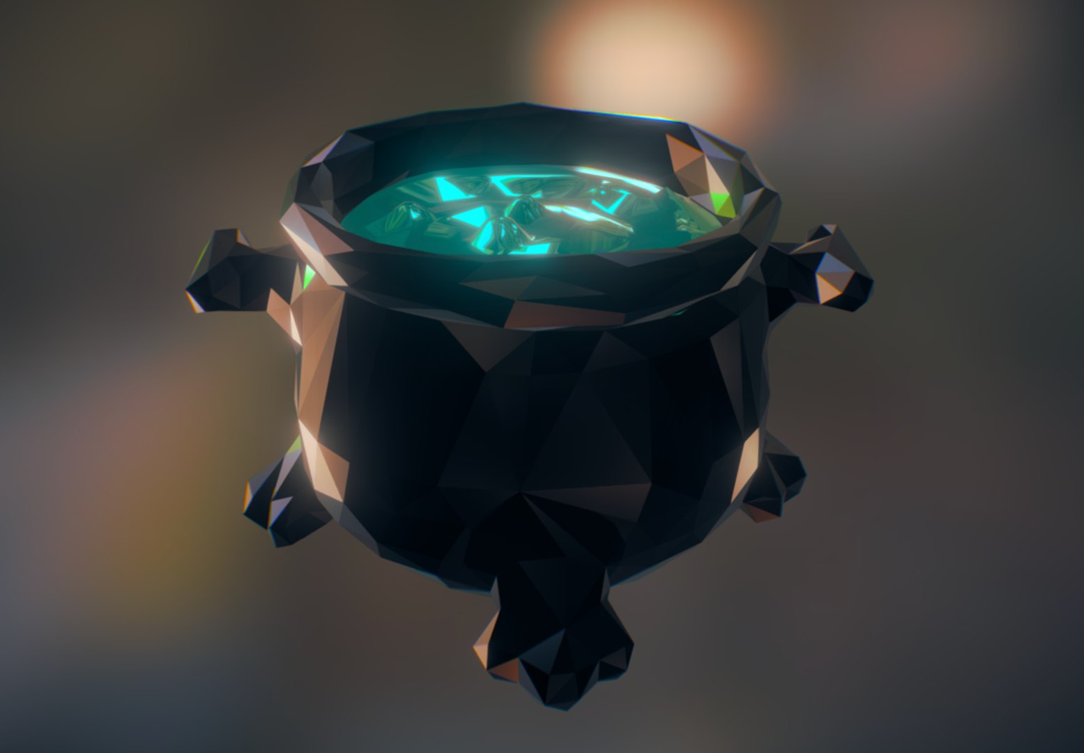 3d style cauldron