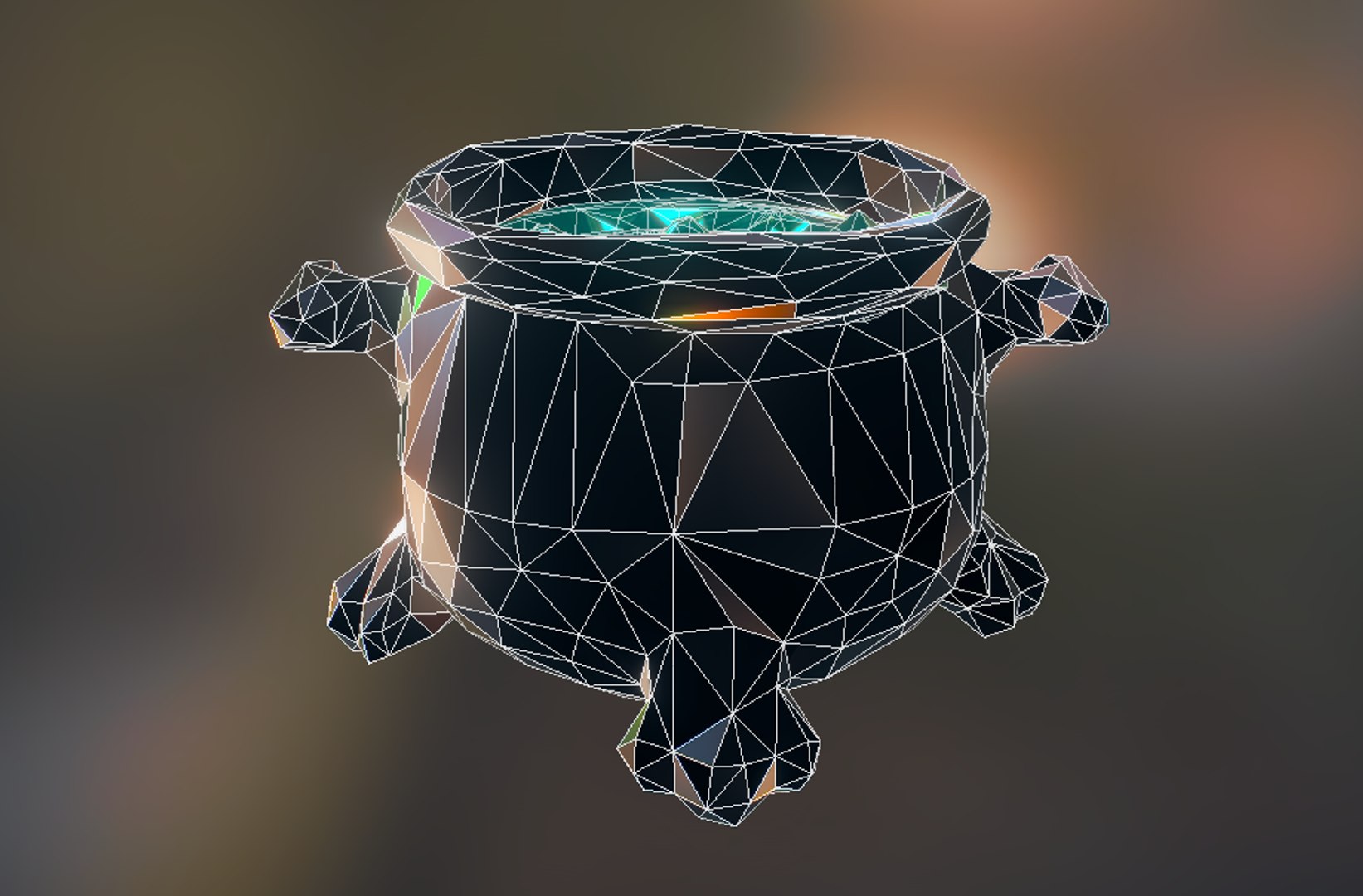 3d style cauldron