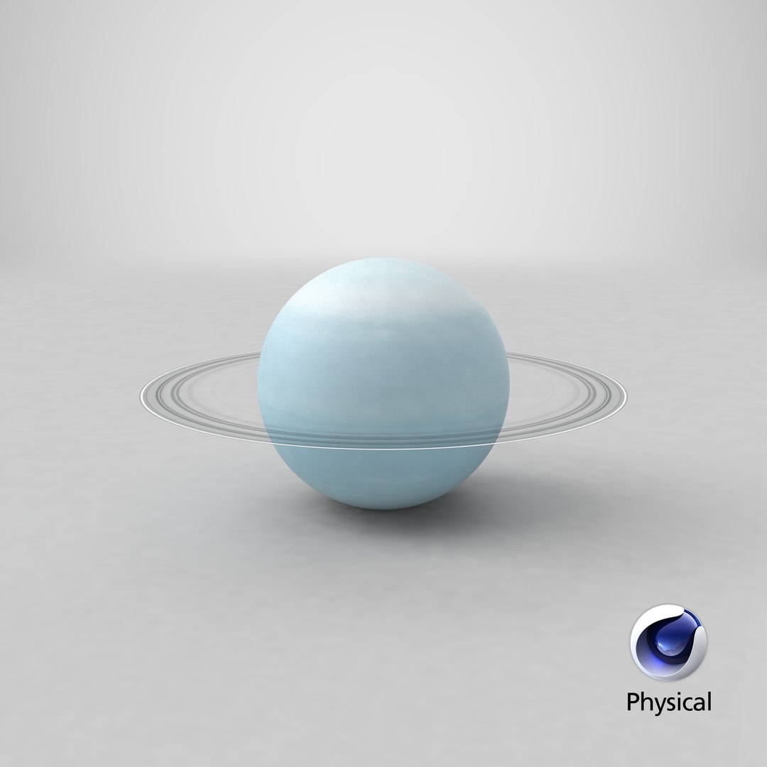 Uranus planet rings 3D - TurboSquid 1338467