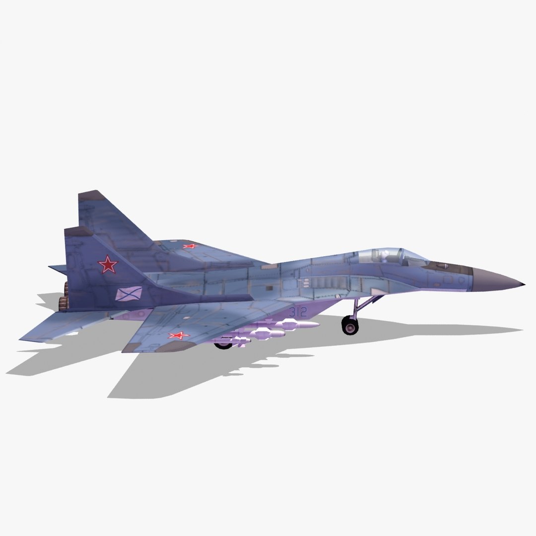 3d Model Russian Navy Mig29k Fighter