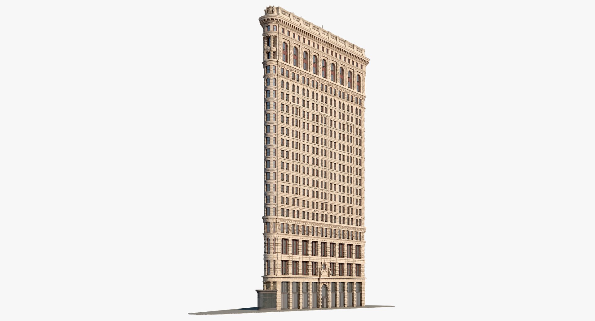 3D Flatiron Building Architecture Model - TurboSquid 1285320