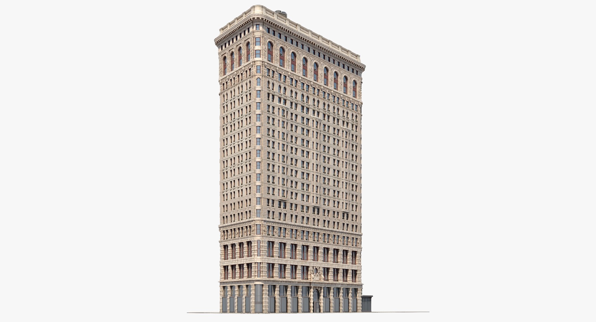 3D Flatiron Building Architecture Model - TurboSquid 1285320