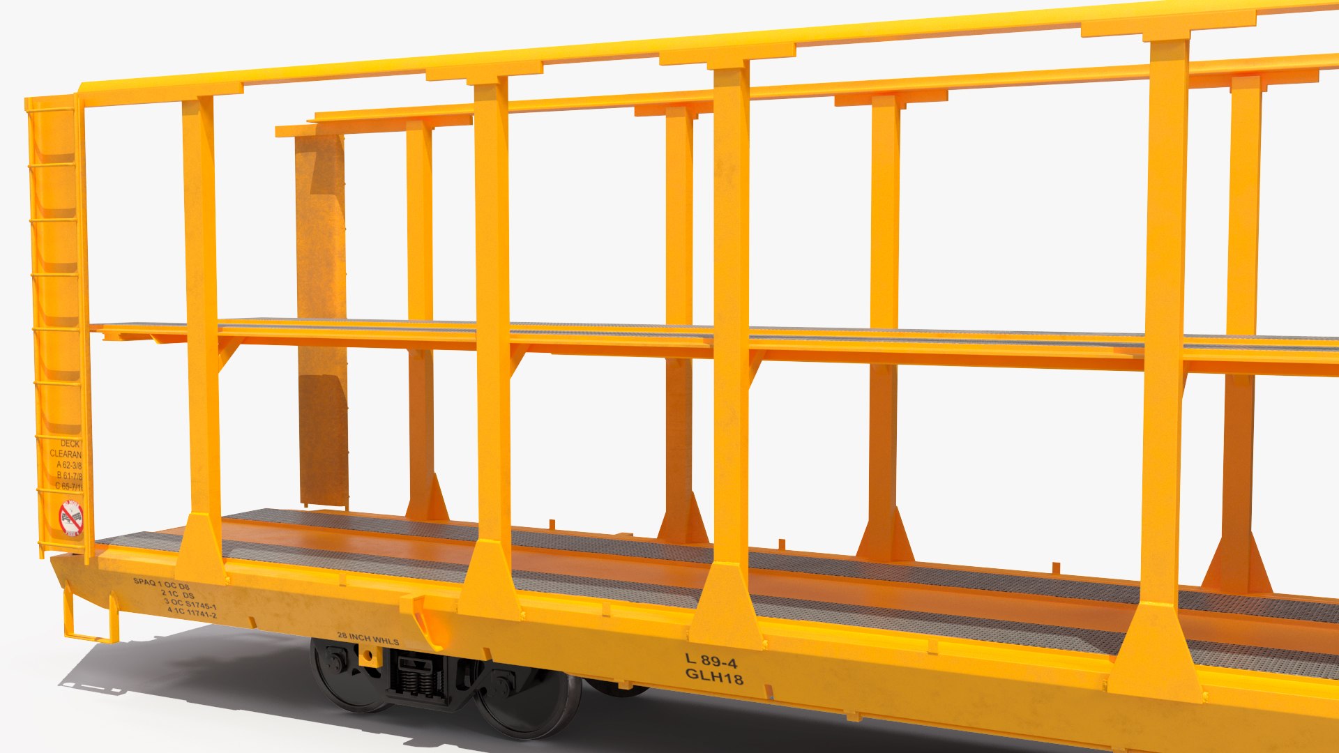 3D Generic Auto Rack Train Car Model - TurboSquid 2304685