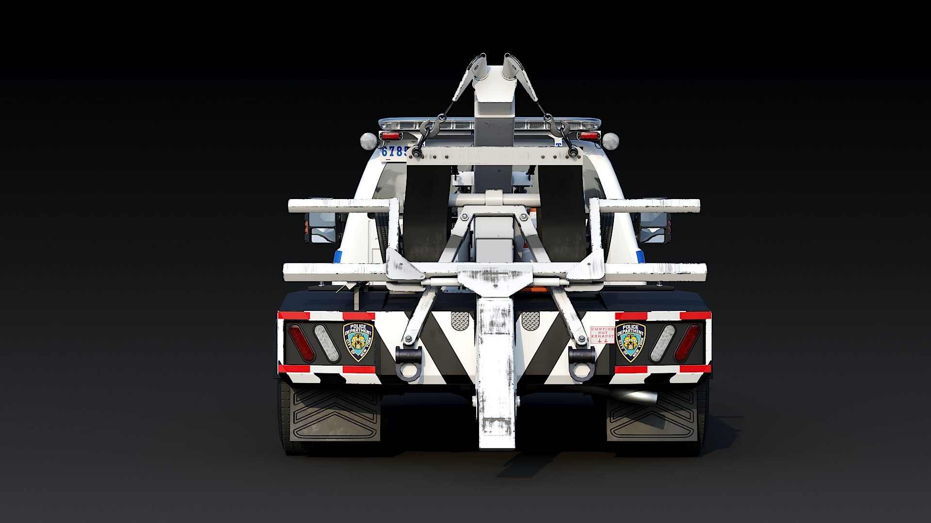 Tow Truck Nypd 3d Model Turbosquid 1916759