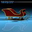 3d Santa Claus Sled