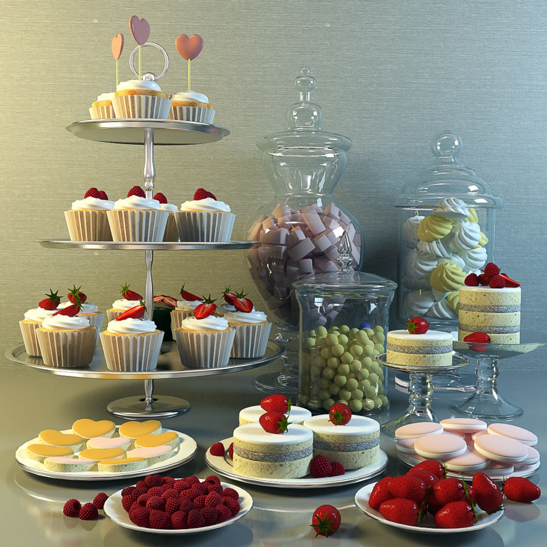 3d Model Bar Candy Decor