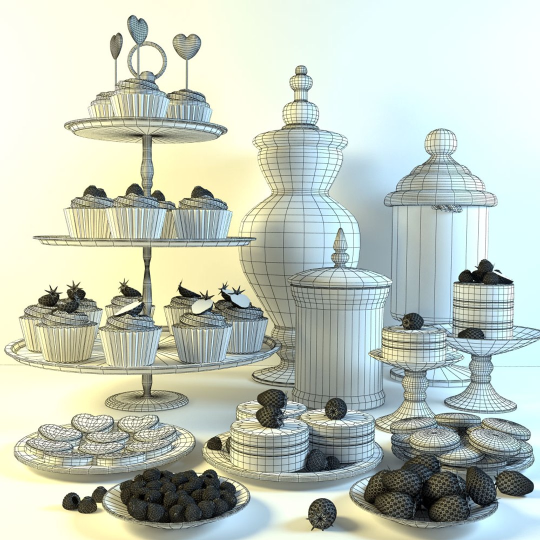 3d Model Bar Candy Decor