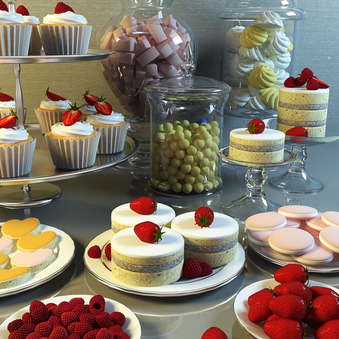 3d Model Bar Candy Decor