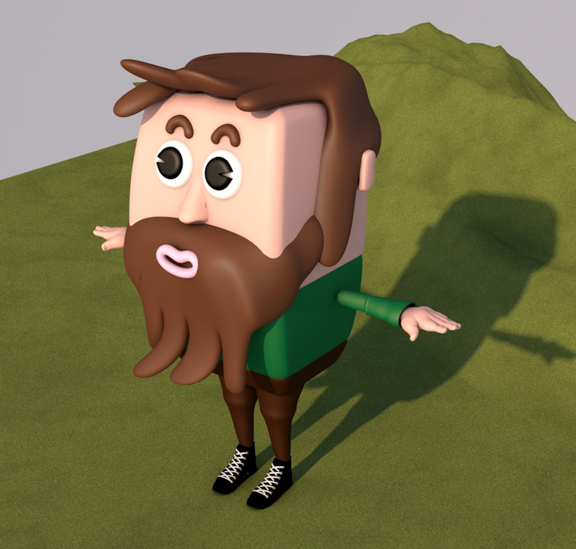 Cartoon Man Male Animation Character 3D Model - TurboSquid 1443240
