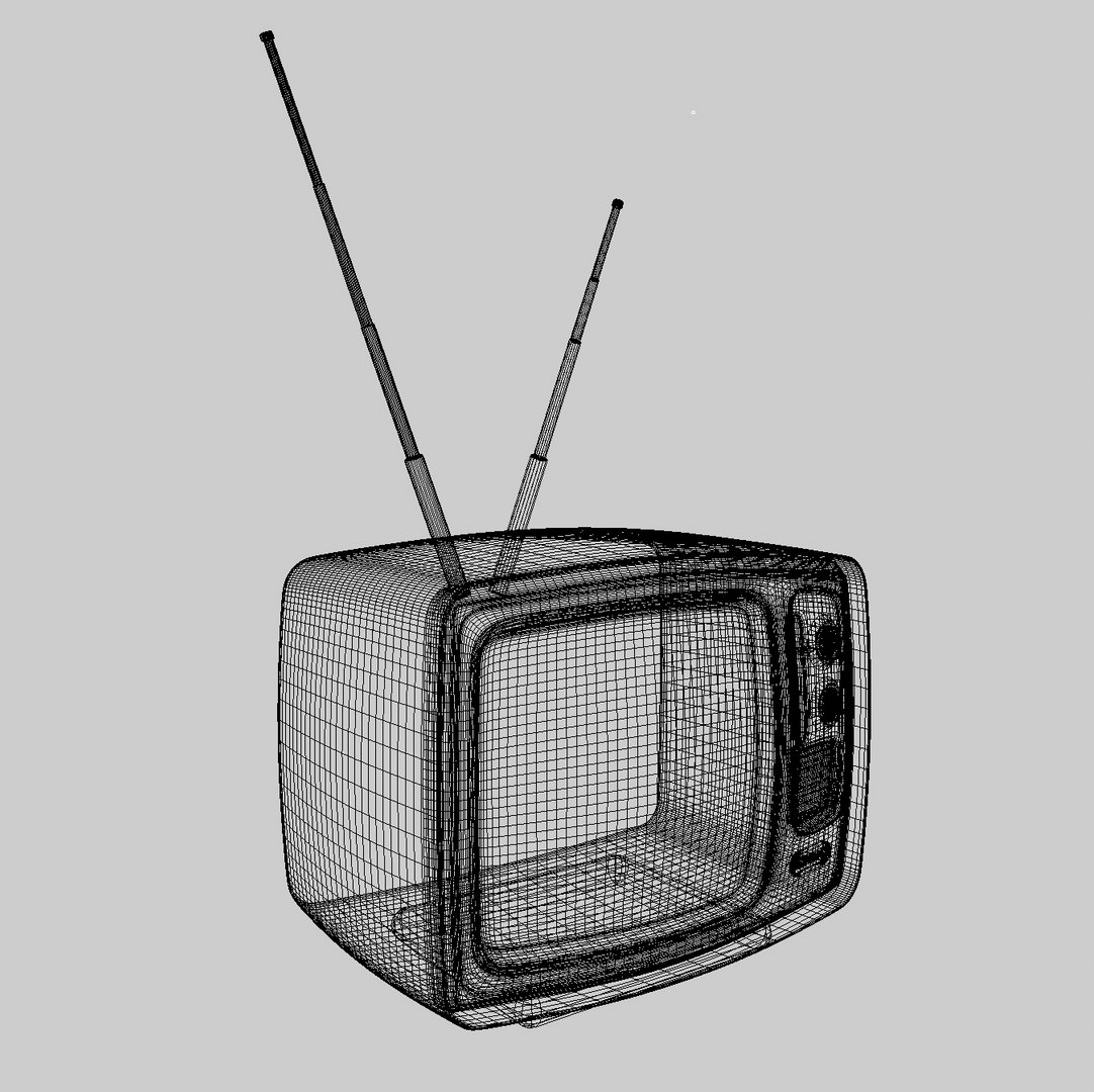Tv 60ies decoration 3D - TurboSquid 1578990