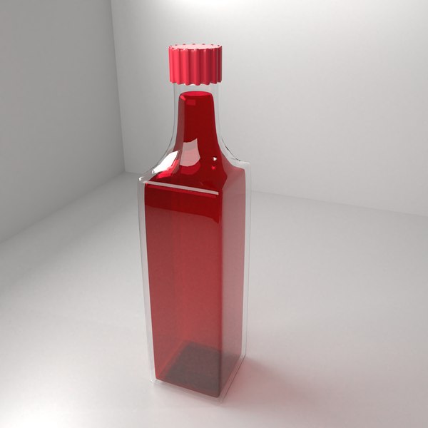 modelo 3d Botella de vidrio 17 con líquido 2 - TurboSquid 1502583