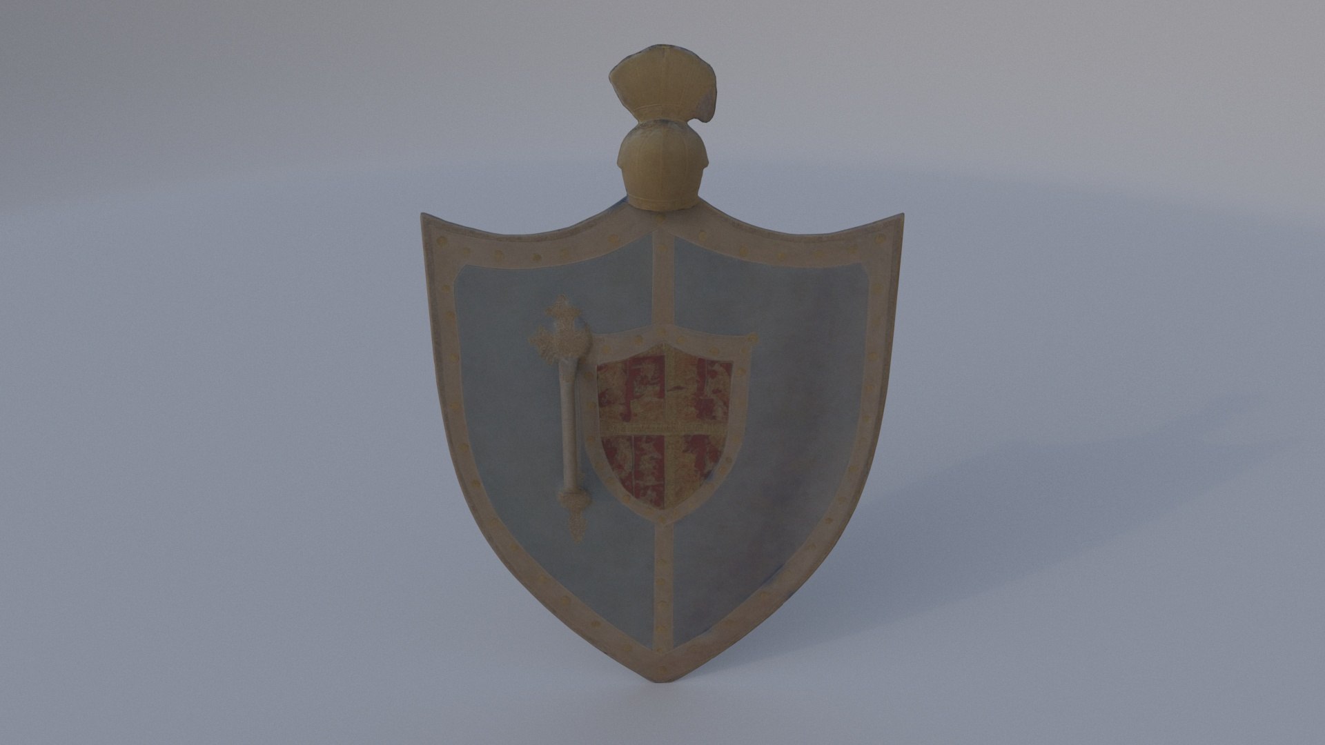 3D Crested Family Shield Model - TurboSquid 2327246