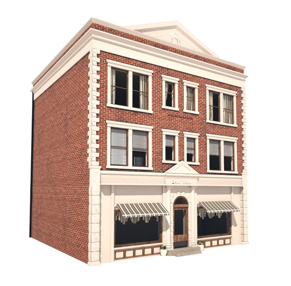 3d model building exterior modeled