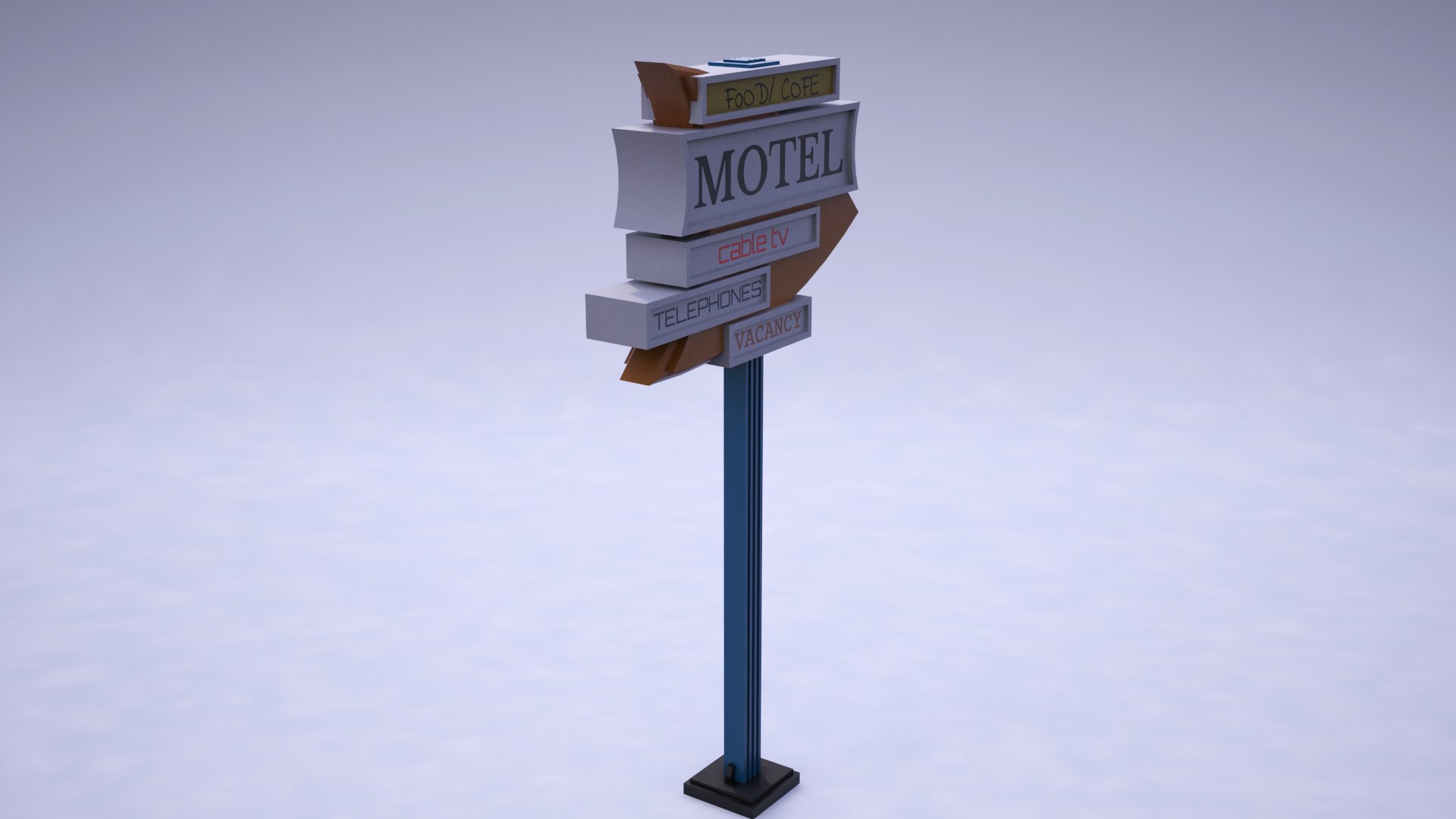 3D Old Sign - TurboSquid 1499261