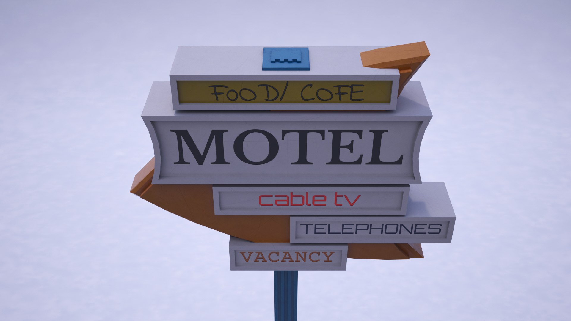 3D Old Sign - TurboSquid 1499261