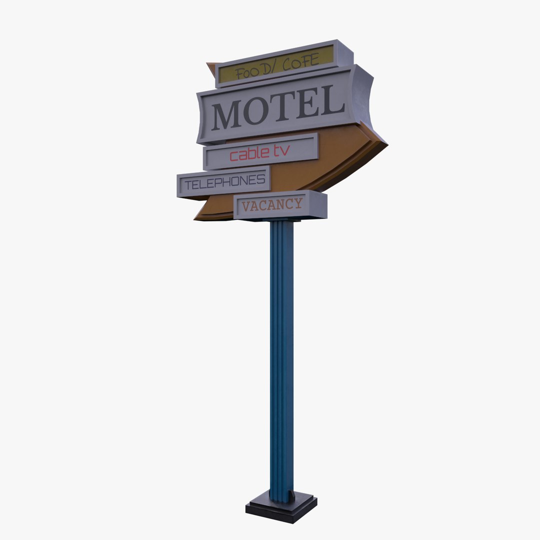 3D Old Sign - TurboSquid 1499261