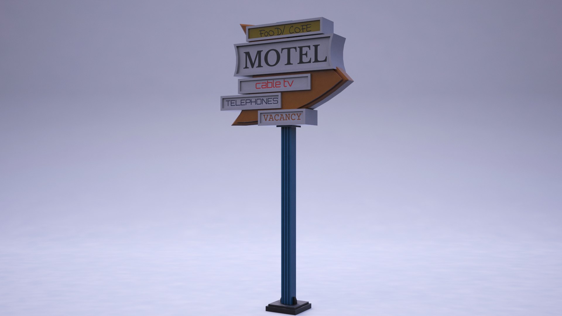 3D Old Sign - TurboSquid 1499261