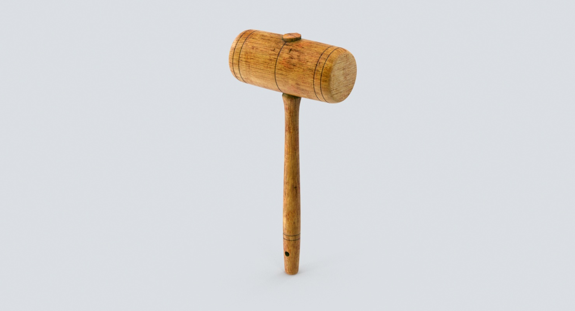 Vintage Wooden Mallet 3d Max