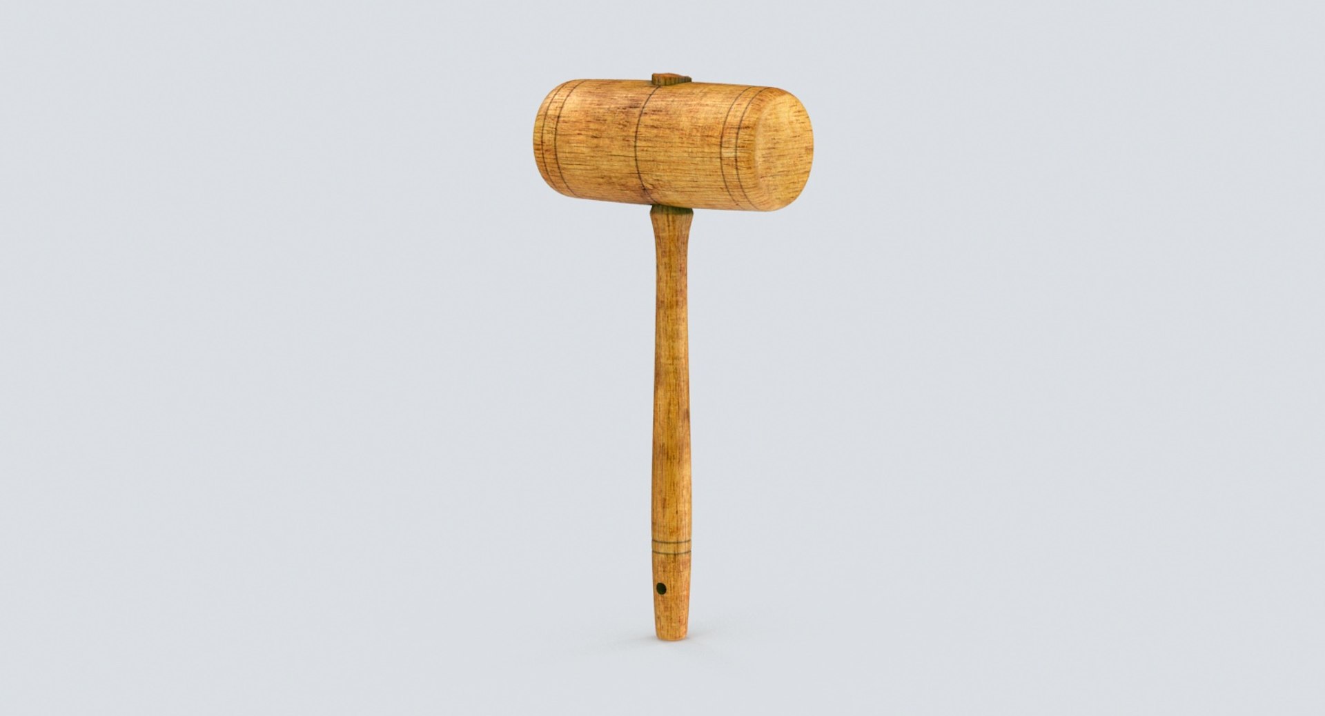 Vintage Wooden Mallet 3d Max