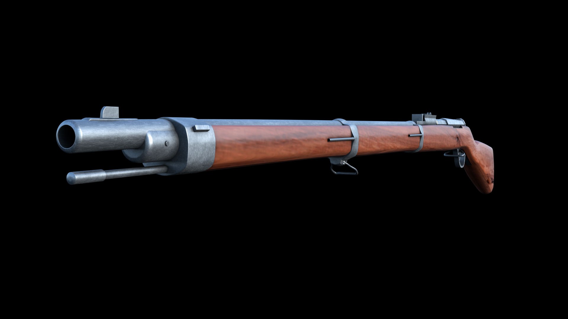 Mauser 1887 Model - TurboSquid 1191275
