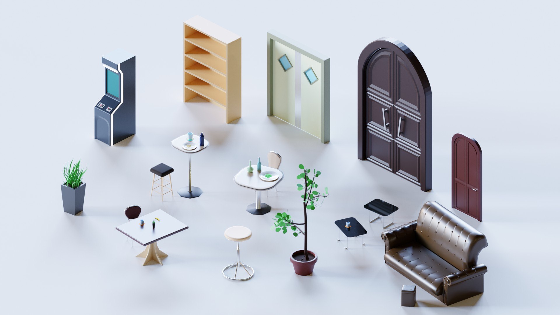 3D Bar Interior - TurboSquid 1663840