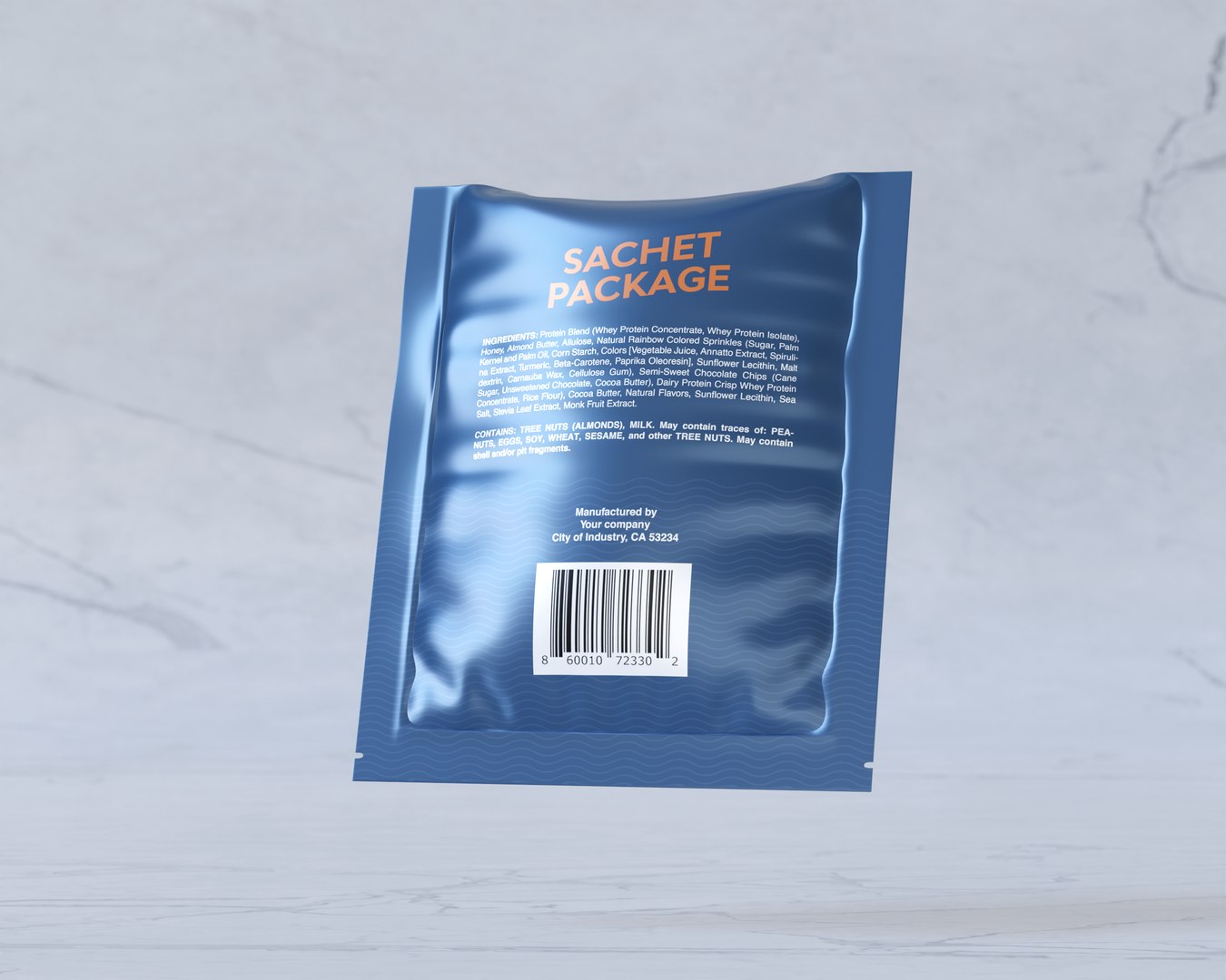 Sachet Packaging Mockup 3D Model - TurboSquid 2336183