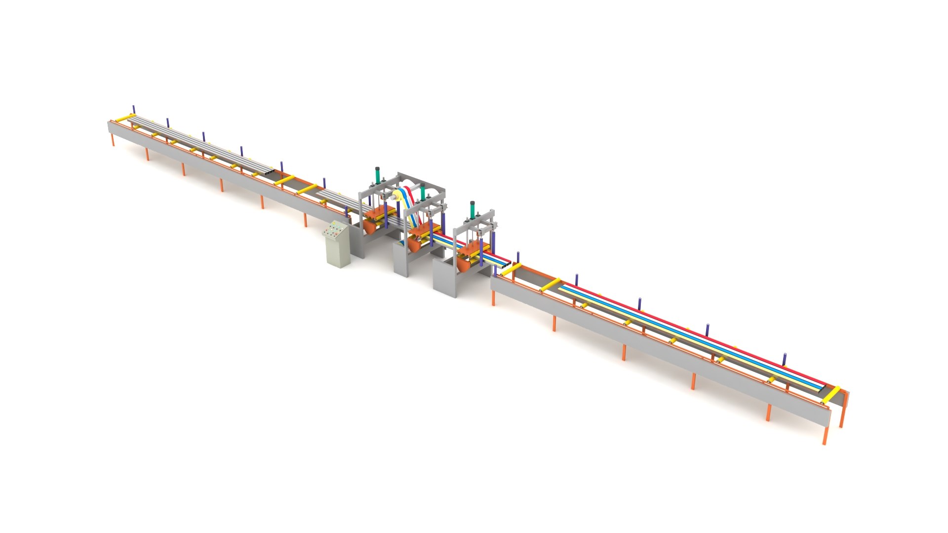 Adhesive Tape Applicator Machine For Aluminum Profile 3D Model ...