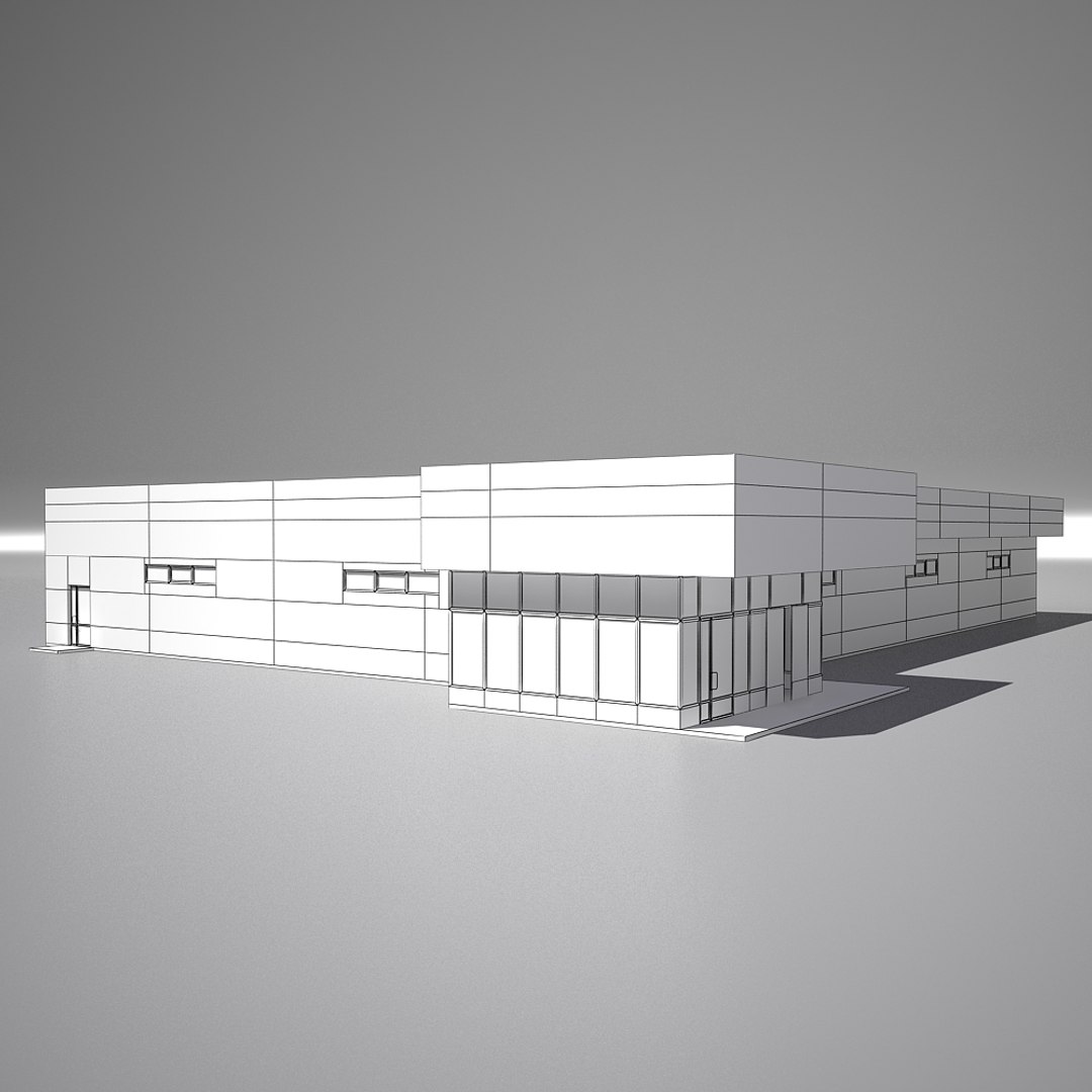 3D shop building 2 model - TurboSquid 1152879