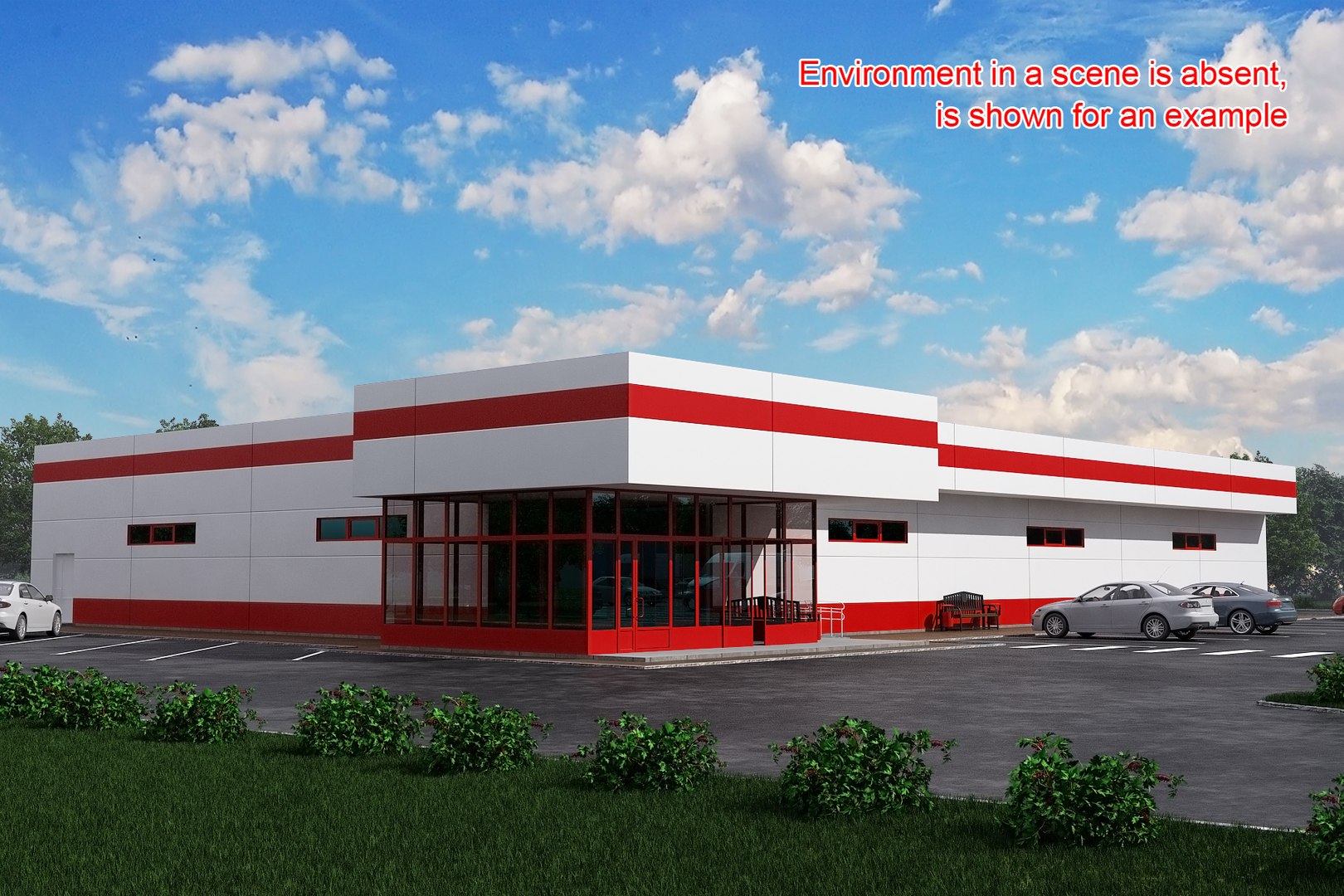 3D shop building 2 model - TurboSquid 1152879