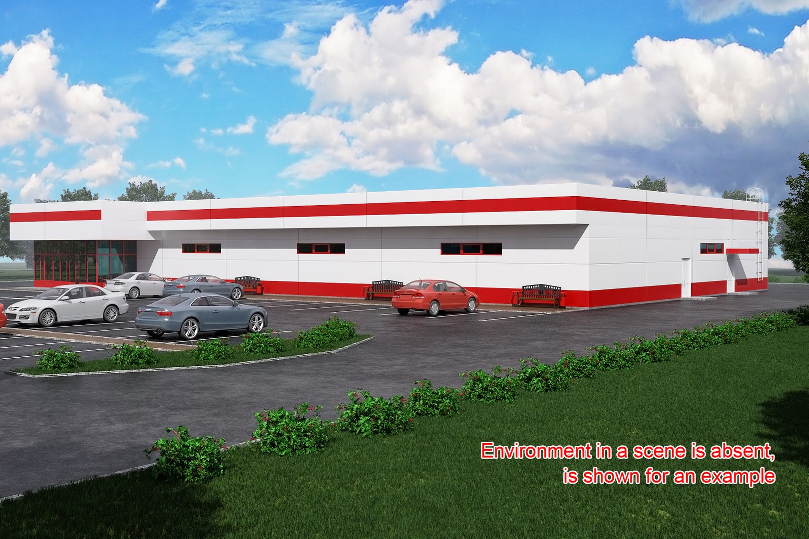 3D shop building 2 model - TurboSquid 1152879