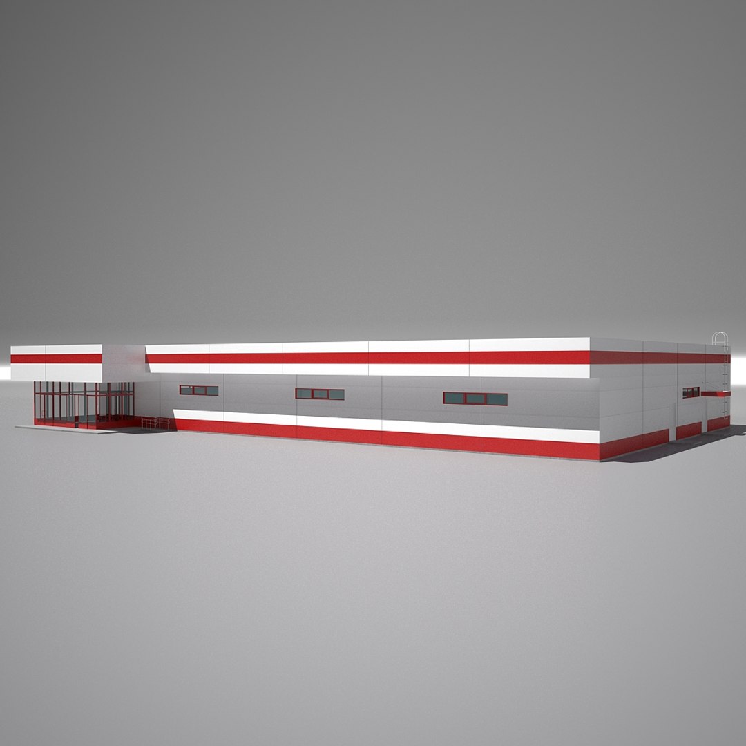 3D shop building 2 model - TurboSquid 1152879