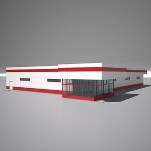 Warehouse Building 3d Model