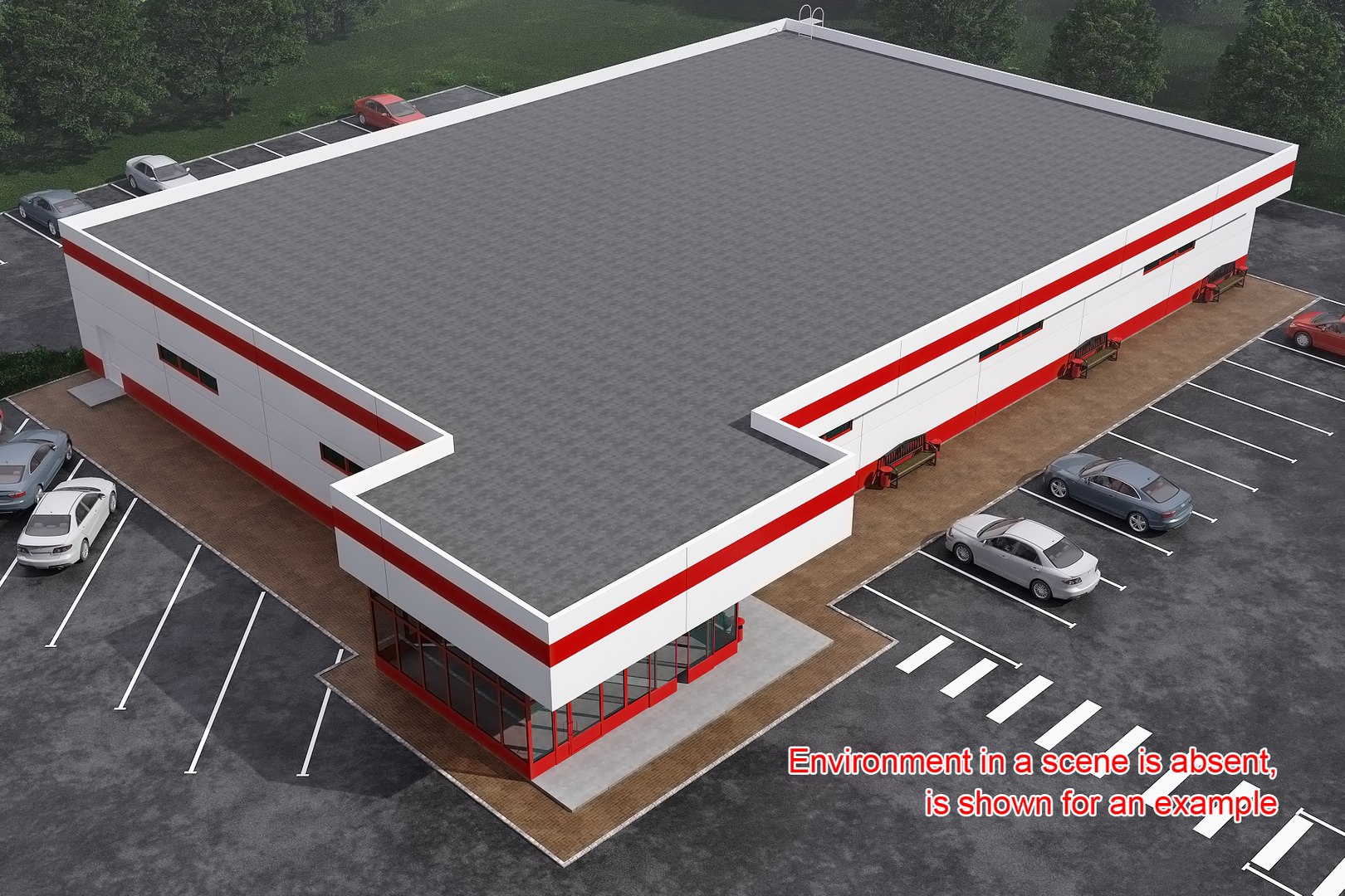 3D shop building 2 model - TurboSquid 1152879