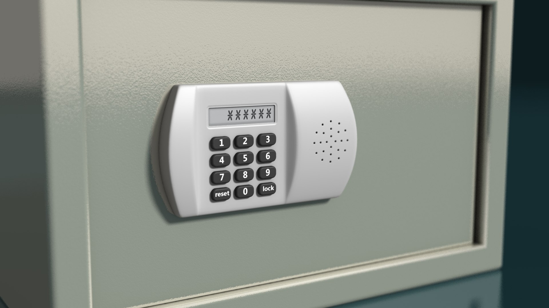 3D Mini Electronic Safe Model - TurboSquid 1705416