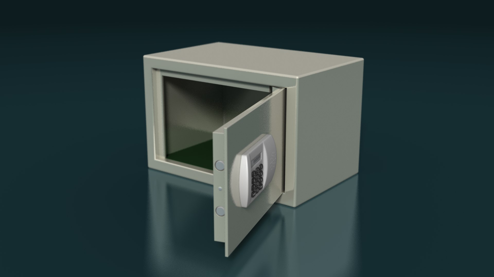 3D Mini Electronic Safe Model - TurboSquid 1705416