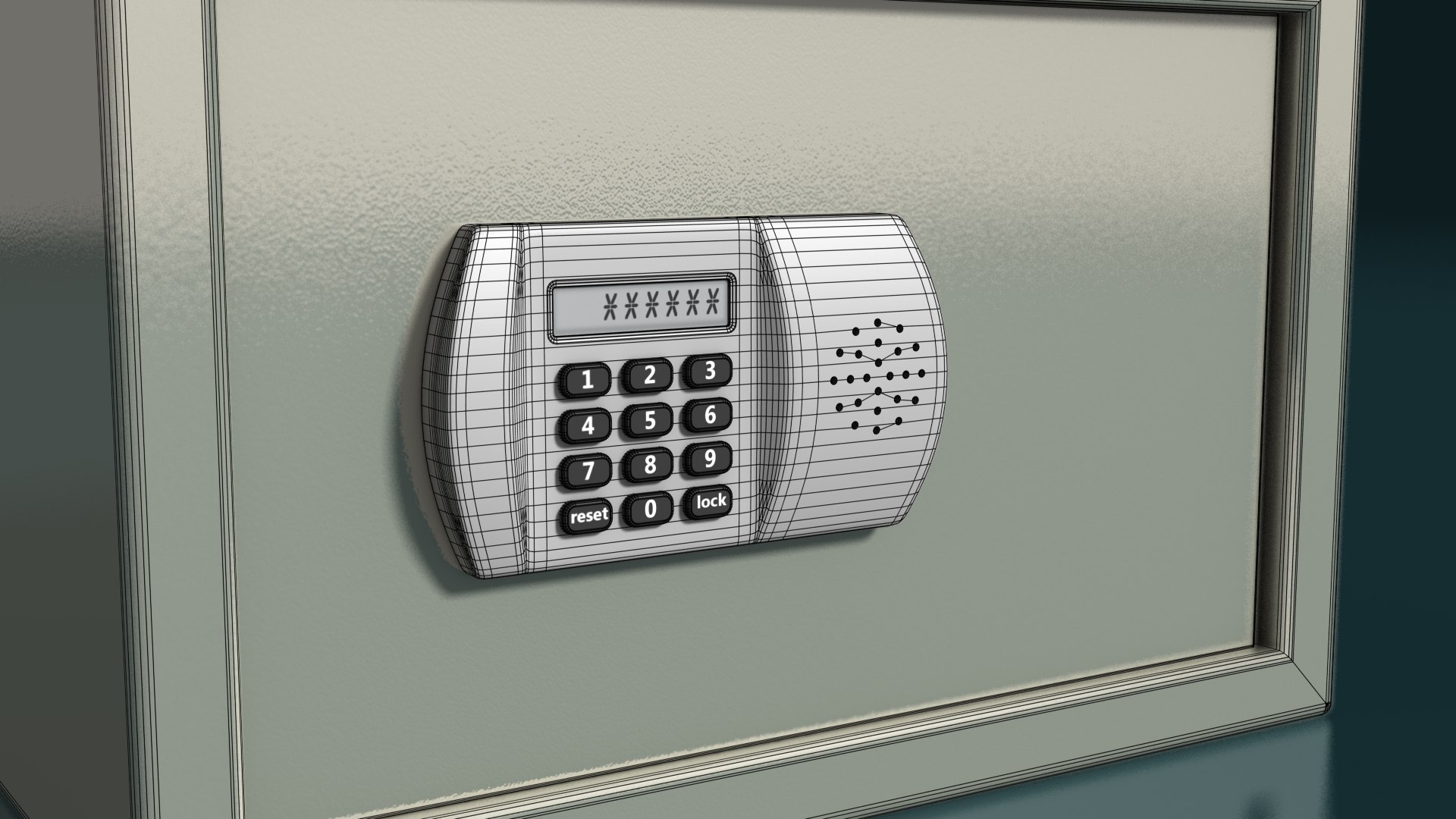 3D Mini Electronic Safe Model - TurboSquid 1705416
